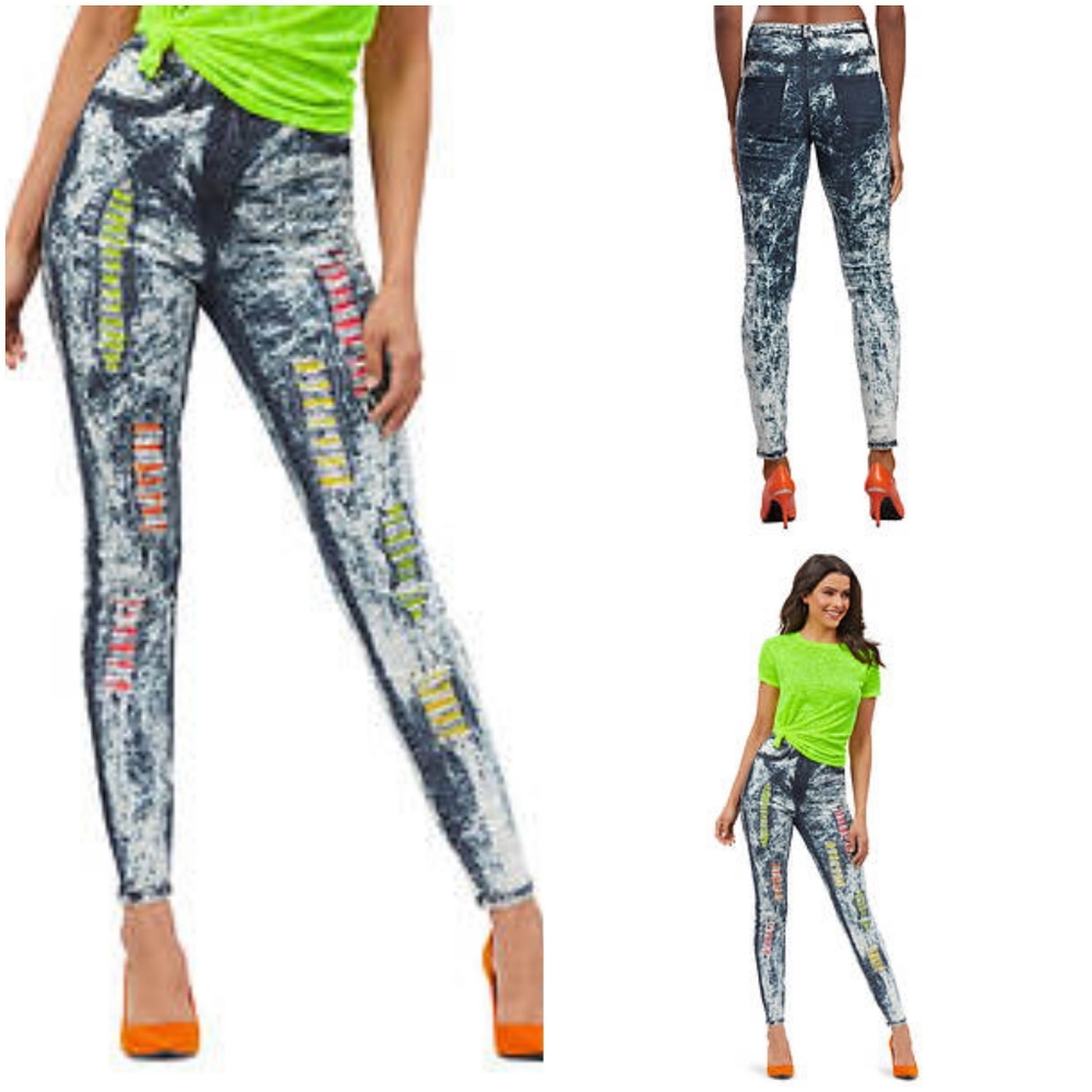 Multi-Colored Skinny Jean New - Gem
